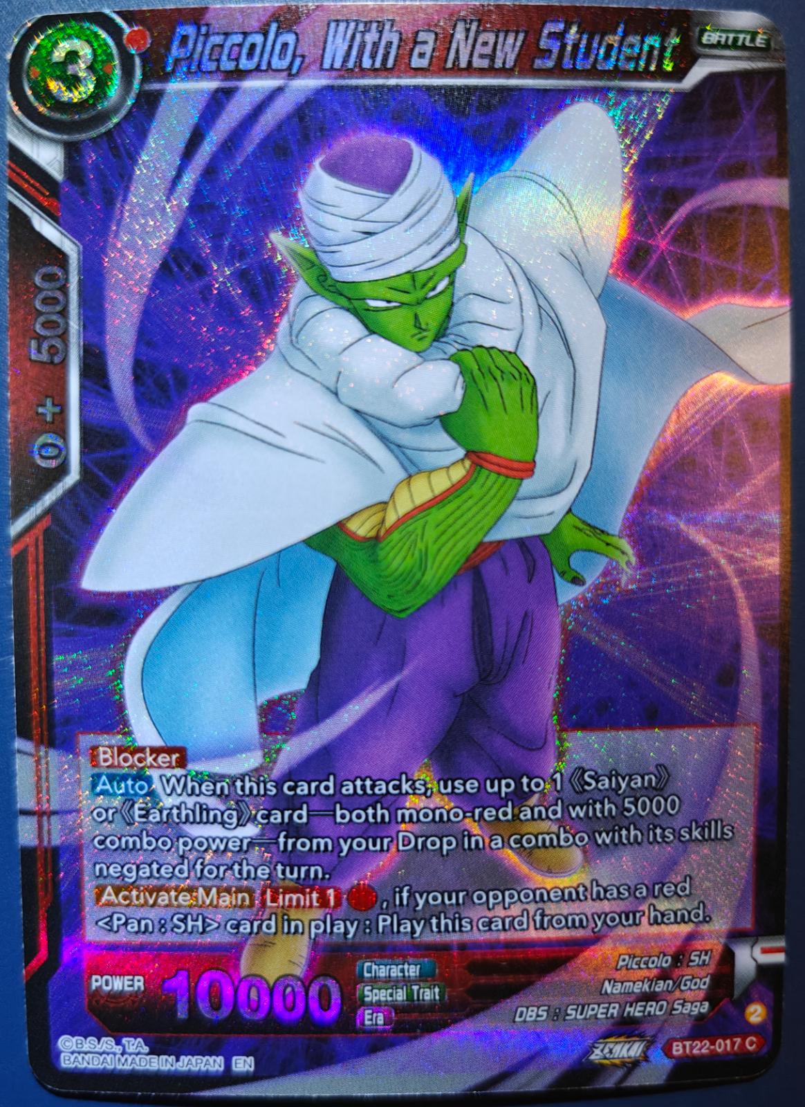 Piccolo, With A New Student [Foil] BT22-017 Precios | Dragon Ball Super ...