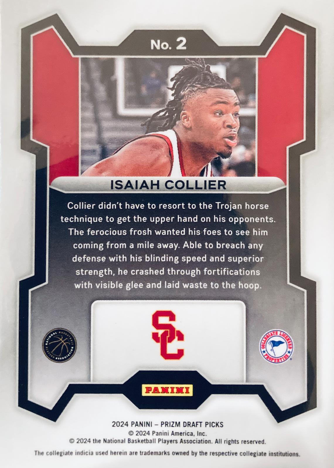 Isaiah Collier #2 Prices [Rookie] | 2024 Prizm Draft Picks | Basketball ...