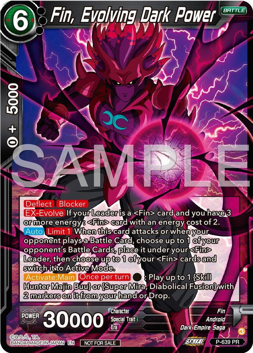 Fin, Evolving Dark Power P-639 Prices | Dragon Ball Fusion World Promos ...