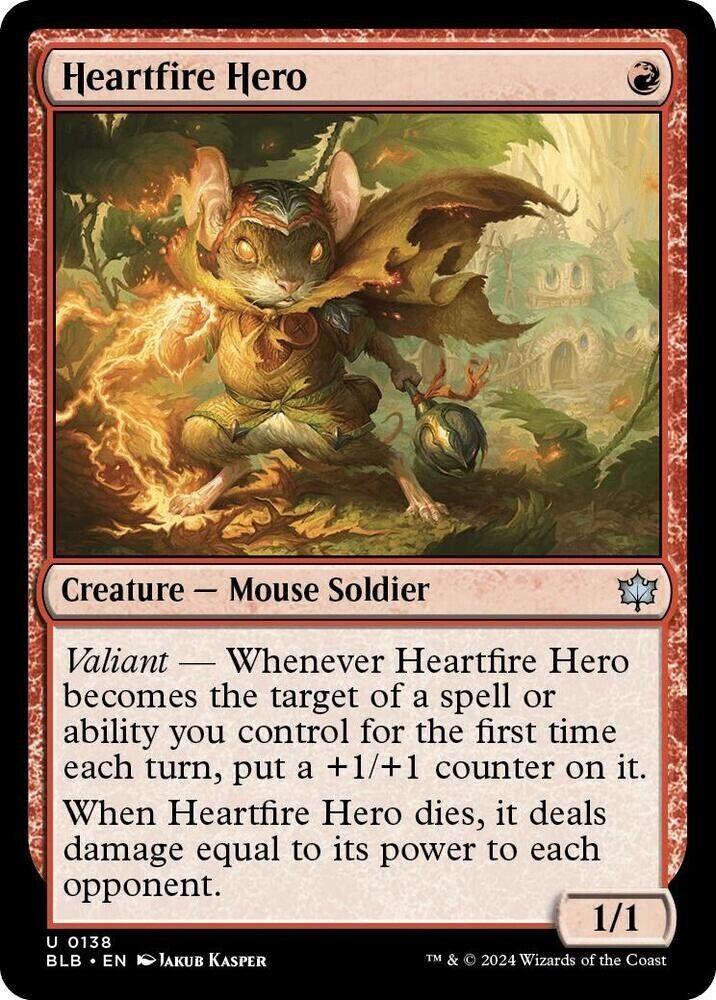 Heartfire Hero [Foil] #138 Prices | Magic Bloomburrow | Magic Cards