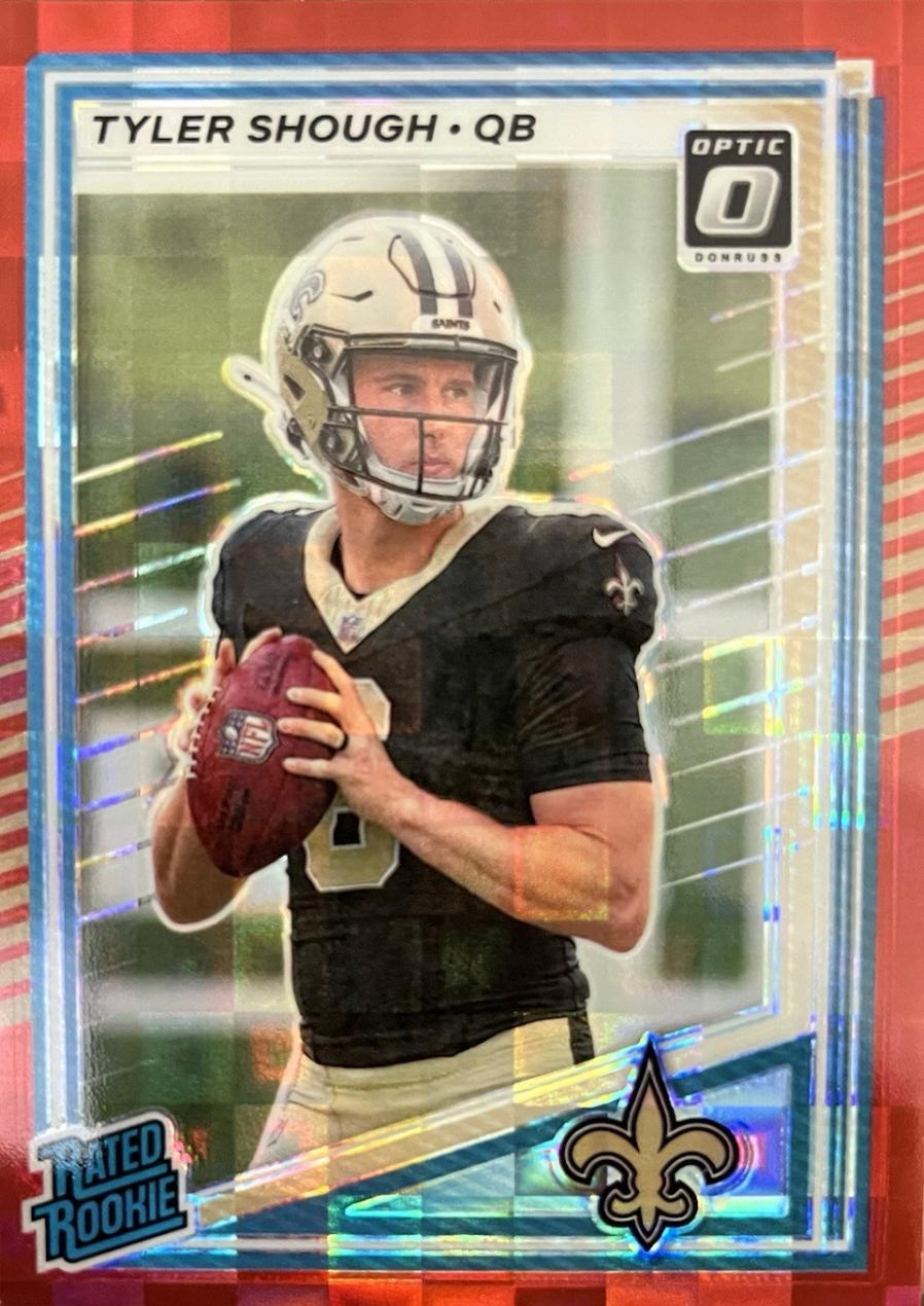 Tyler Shough [Red Pandora Preview] #304 Prices | 2025 Panini Donruss ...