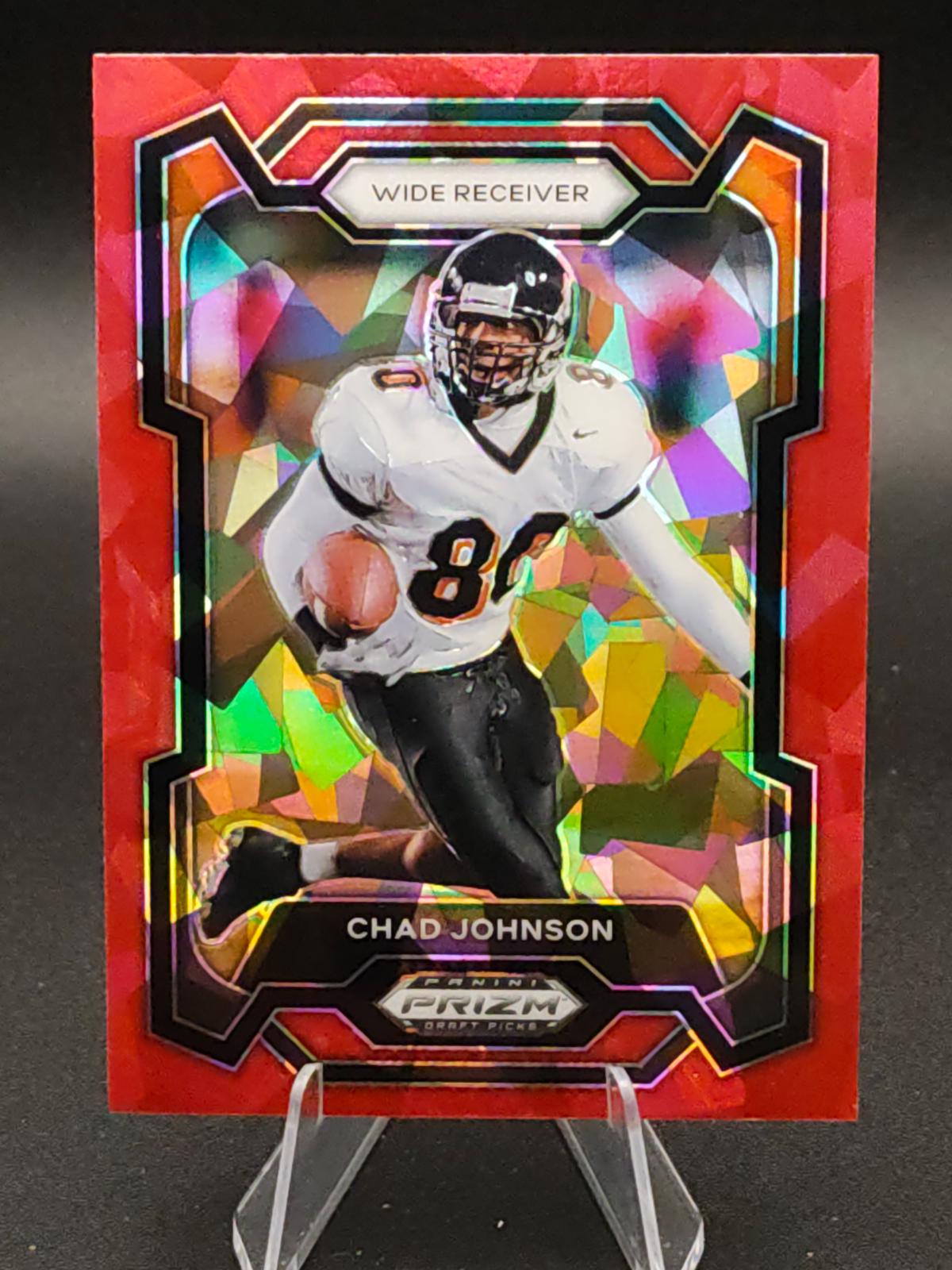 Chad Johnson [Red Ice] #23 Prices | 2024 Panini Prizm Draft Picks ...
