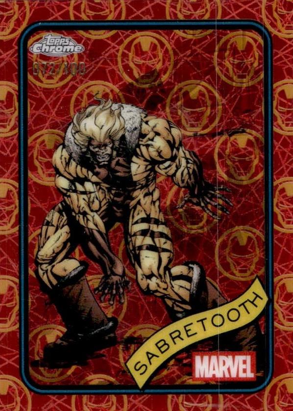 Sabretooth [Red Gold Lazer] #92 Prices | Marvel 2025 Topps Chrome ...