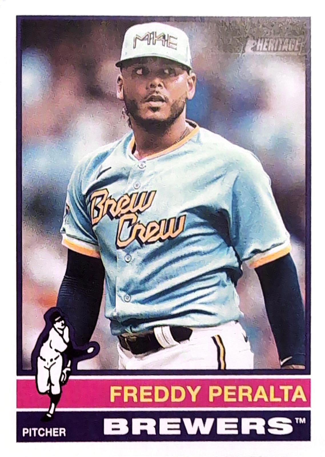 Freddy Peralta #76 Prices | 2025 Topps Heritage | Baseball Cards