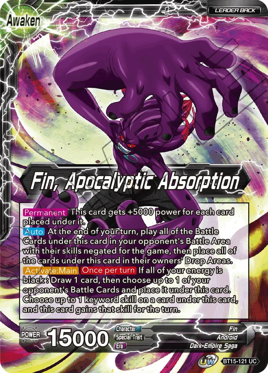 Fin // Fin, Apocalyptic Absorption BT15-121 Prices | Dragon Ball Super ...