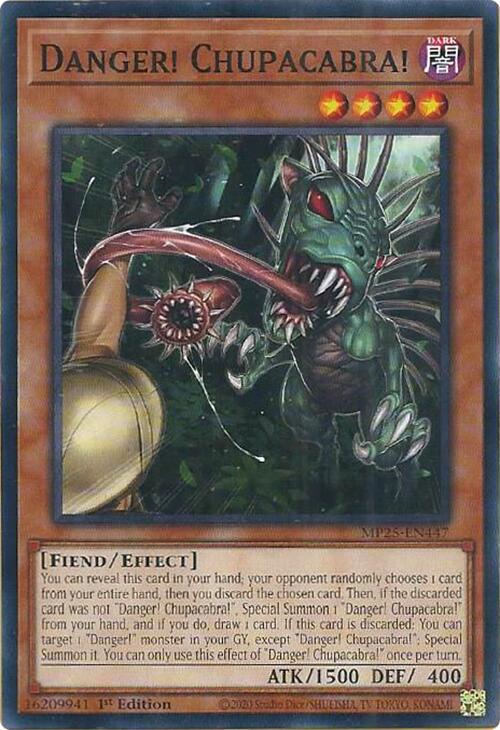 Danger! Chupacabra! MP25-EN447 Prices | YuGiOh 2025 Mega Pack Tin ...
