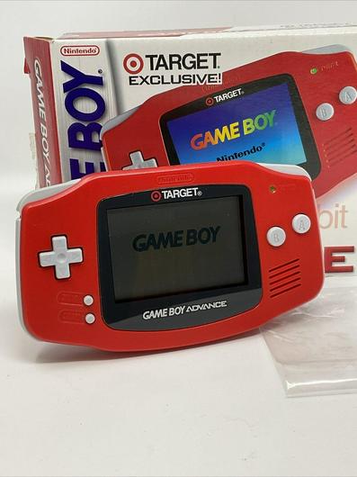 Red Target Gameboy Advance System | Item and Manual only | GameBoy Advance