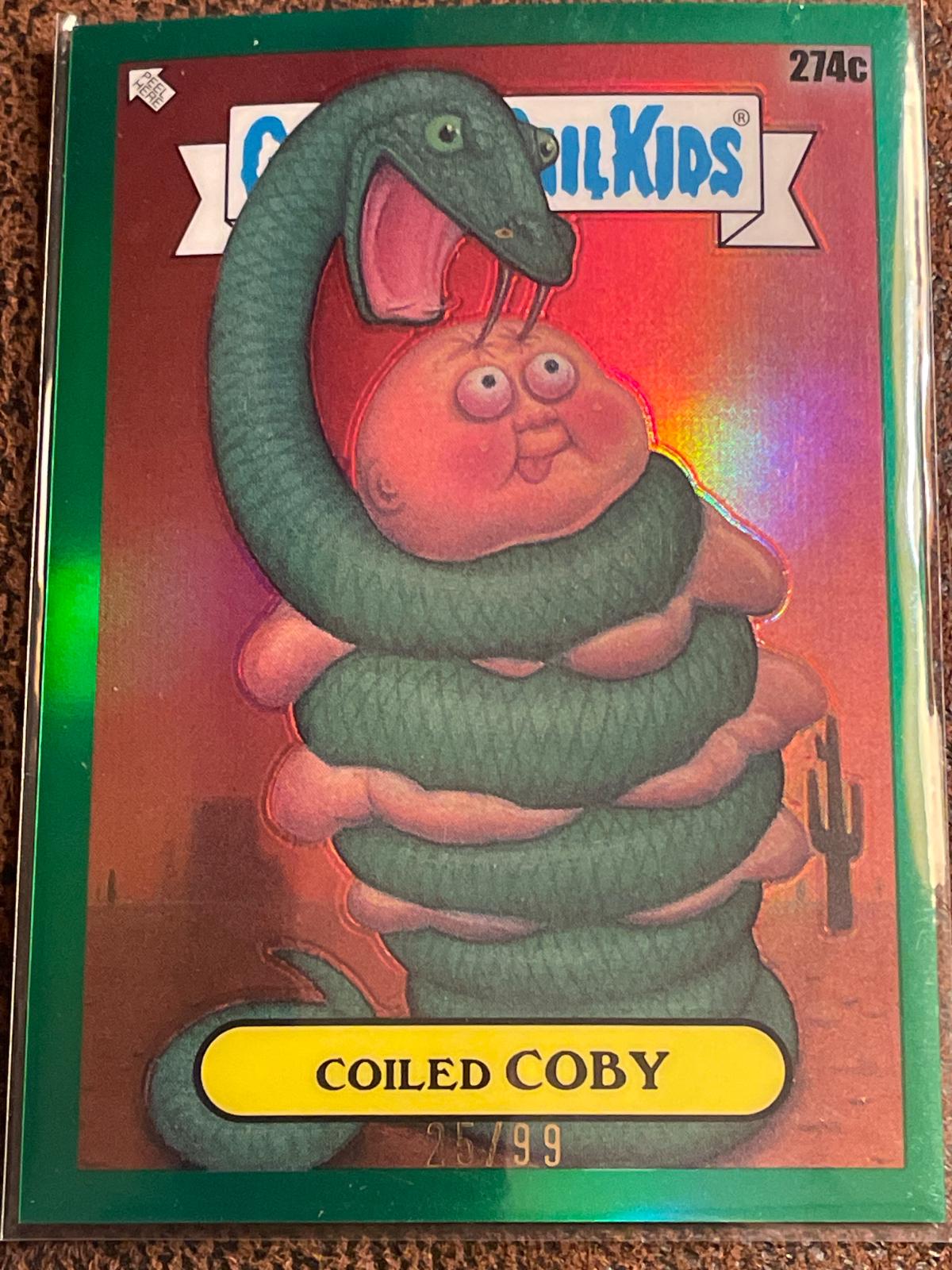 Coiled COBY [Green Refractor] #274c Prices | 2024 Garbage Pail Kids ...