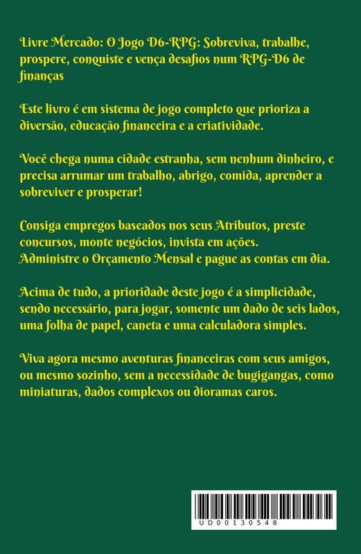 LIVRE MERCADO: O JOGO D6-RPG ⋆ Loja Uiclap