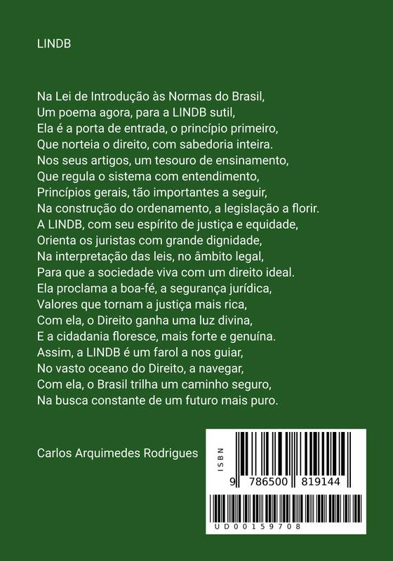 LINDB - LEI DE INTRODUÇÃO ÀS NORMAS DO DIREITO BRASILEIRO ⋆ Loja Uiclap