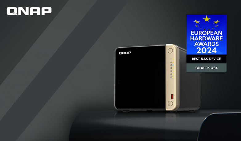 QNAP TS-464 Wins 'Best NAS Device' at European Hardware Award 2024