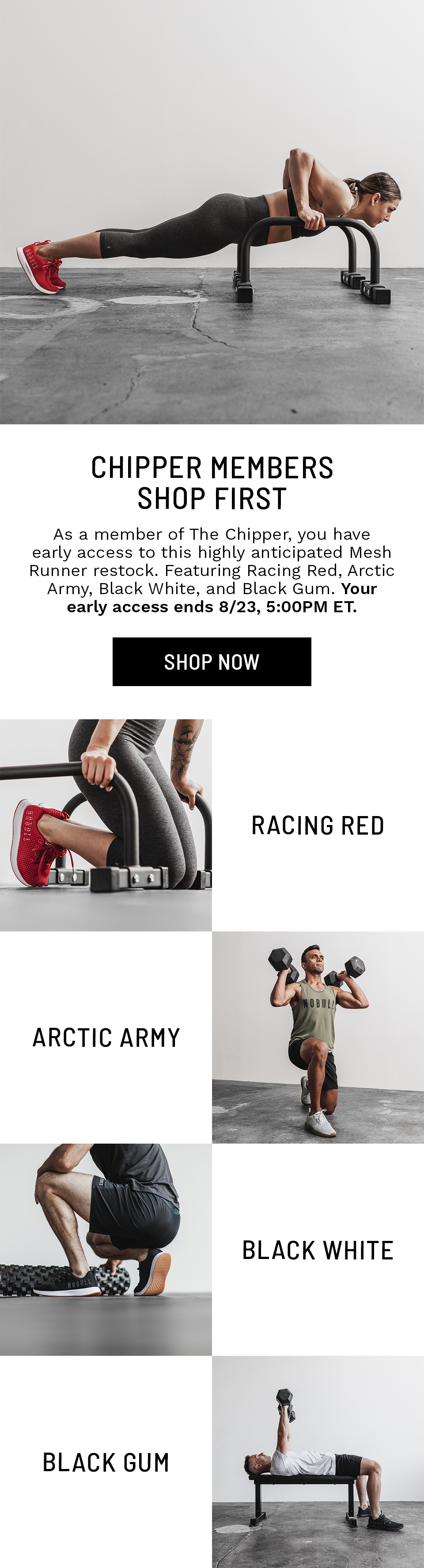 Early access, restocked Mesh Runners. - NOBULL