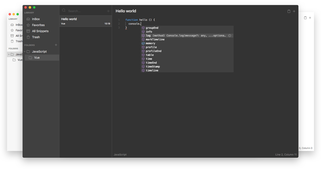 Open source code snippets manager for developers. Open source code snippets manager for developers.