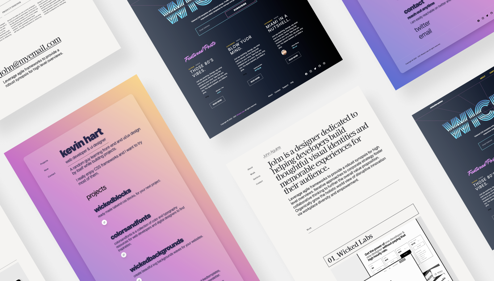 3 Free Tailwind CSS One With Next js