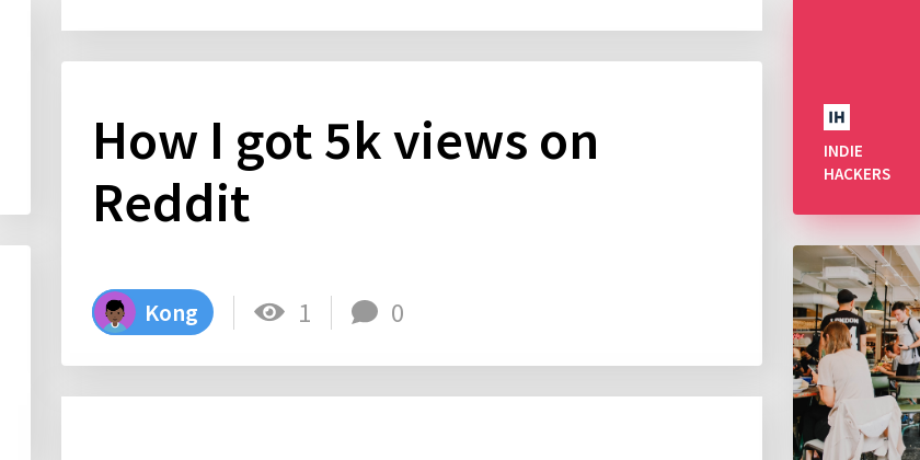 How I got 5k views on Reddit - Indie Hackers