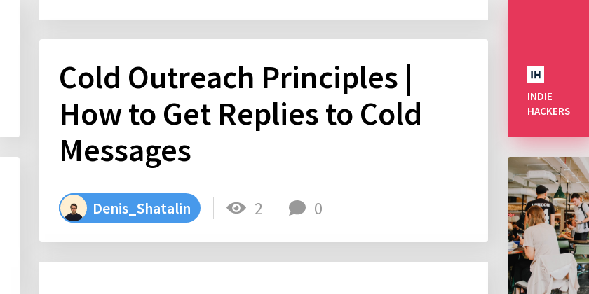 Cold Outreach Principles | How to Get Replies to Cold Messages - Indie ...