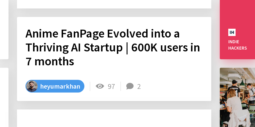 Anime FanPage Evolved into a Thriving AI Startup | 600K users in 7 ...