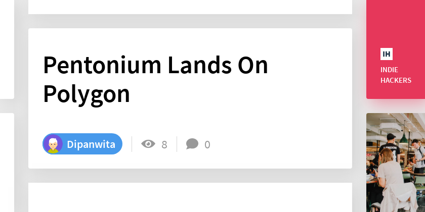 Pentonium Lands On Polygon - Indie Hackers