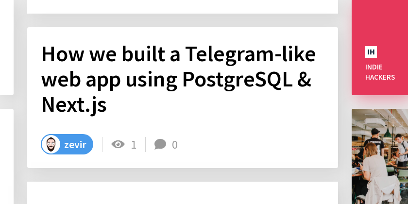 How We Built A Telegram Like Web App Using Postgresql And Nextjs 