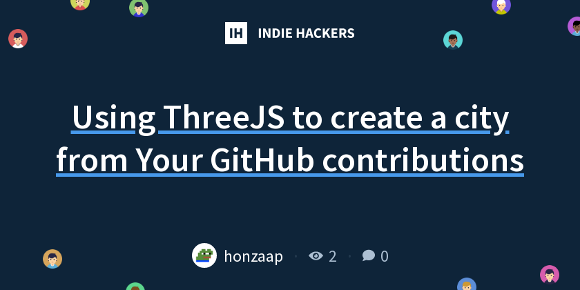 Using Threejs To Create A City From Your Github Contributions