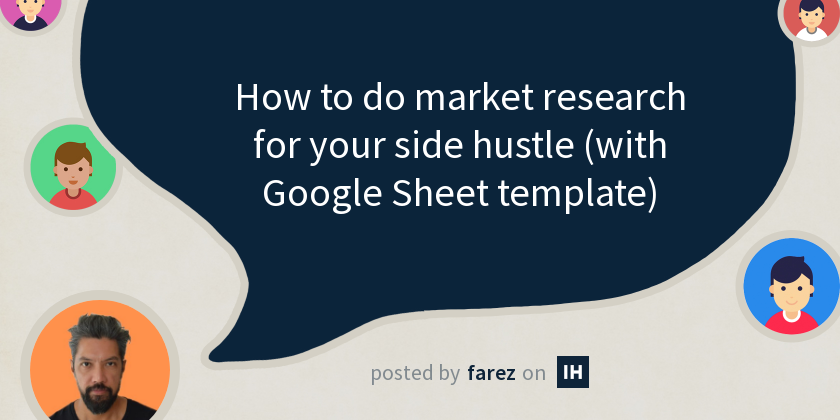 How to do market research for your side hustle (with Google Sheet ...