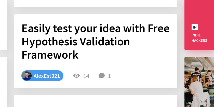 Easily test your idea with Free Hypothesis Validation Framework - Indie ...