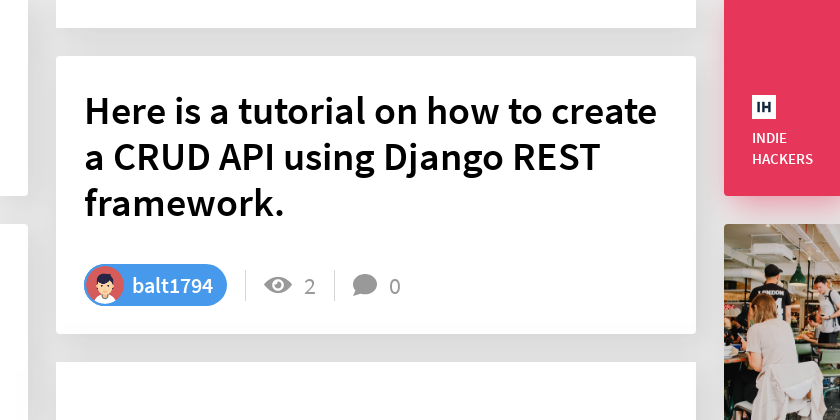 Here Is A Tutorial On How To Create A Crud Api Using Django Rest Framework 