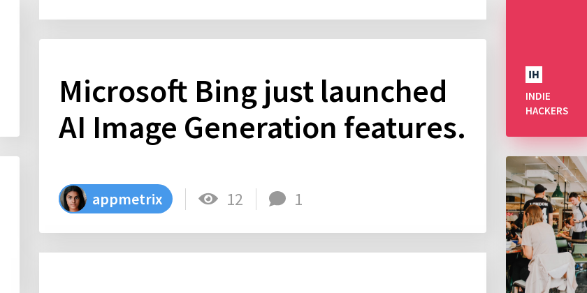 Microsoft Bing just launched AI Image Generation features.