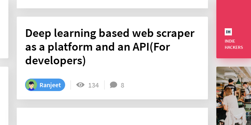 Deep learning based web scraper as a platform and an API(For developers ...