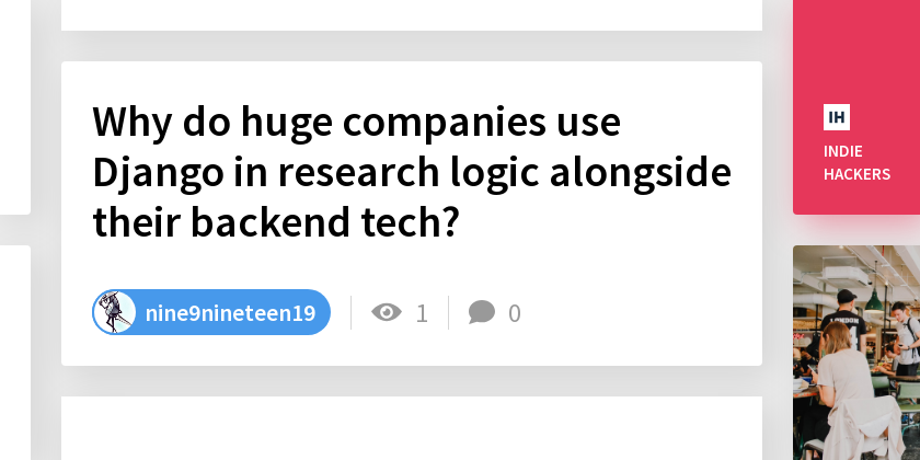 Why do huge companies use Django in research logic alongside their ...