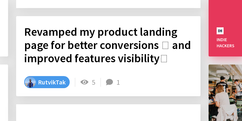 Revamped my product landing page for better conversions 💸 and improved ...