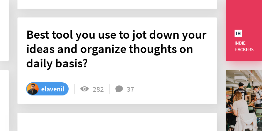 Best tool you use to jot down your ideas and organize thoughts on daily ...