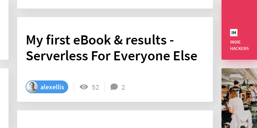 My first eBook & results - Serverless For Everyone Else - Indie Hackers
