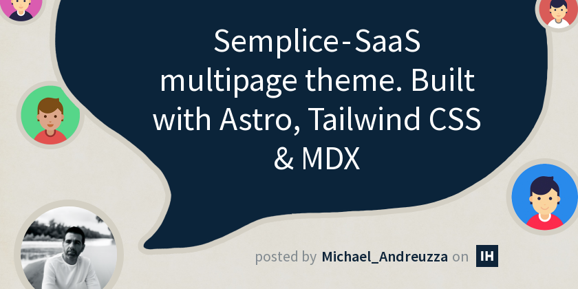 Semplice Saas Multipage Theme Built With Astro Tailwind Css And Mdx 