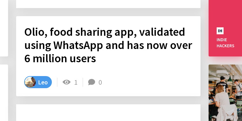Olio, food sharing app, validated using WhatsApp and has now over 6 ...