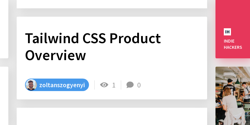 Tailwind Css Product Overview Indie Hackers