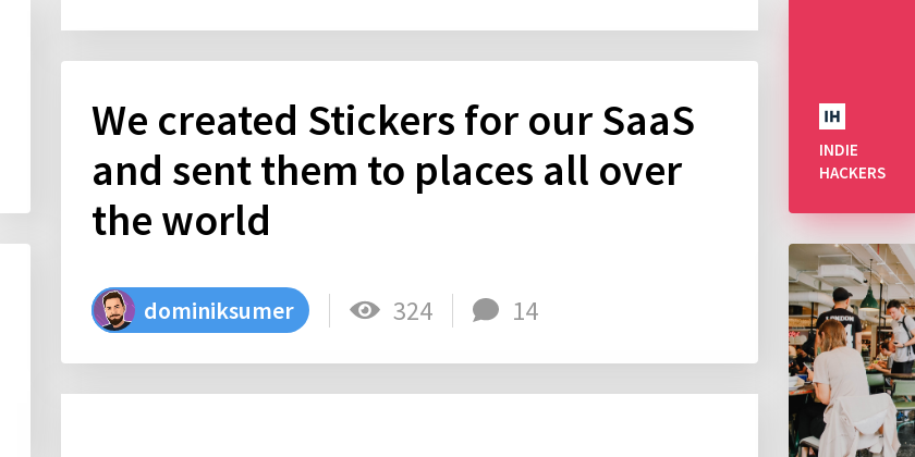 We created Stickers for our SaaS and sent them to places all over the ...