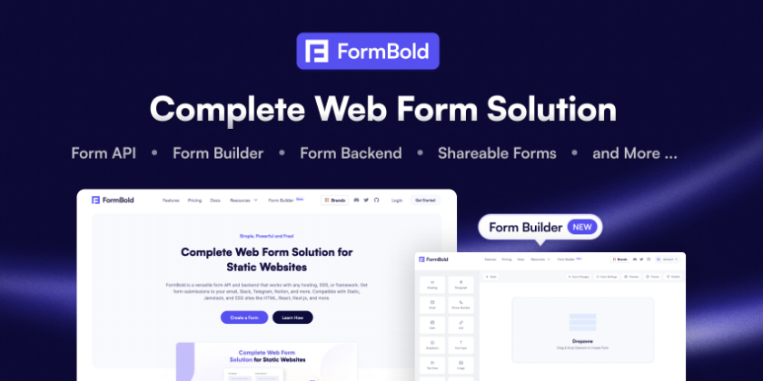 Introducing FormBold V2 - Free Form API, Builder, Sharable Form and More - Indie Hackers