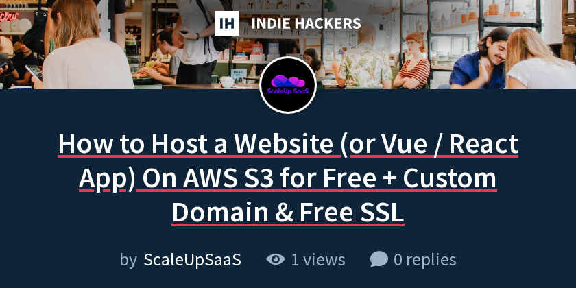 How To Host A Website Or Vue React App On Aws S3 For Free Custom 4491