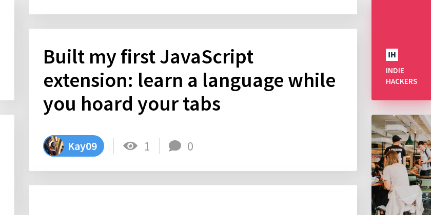 Built my first JavaScript extension: learn a language while you hoard ...