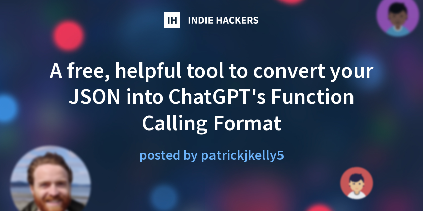 A Free Helpful Tool To Convert Your Json Into Chatgpts Function