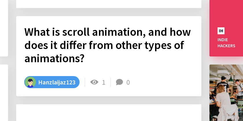 What is scroll animation, and how does it differ from other types of ...