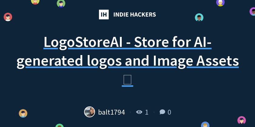 LogoStoreAI - Store for AI-generated logos and Image Assets 🤖