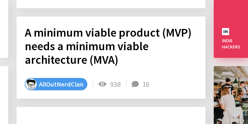 A minimum viable product (MVP) needs a minimum viable architecture (MVA ...