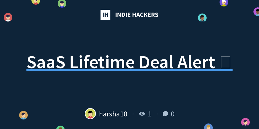 SaaS Lifetime Deal Alert 🚨 SaaS Lifetime Deal Alert 🚨