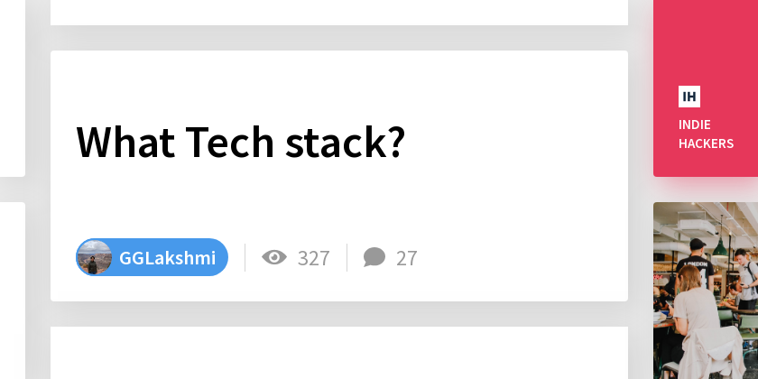 What Tech stack? - Indie Hackers