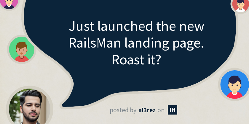 Just launched the new RailsMan landing page. Roast it? - Indie Hackers