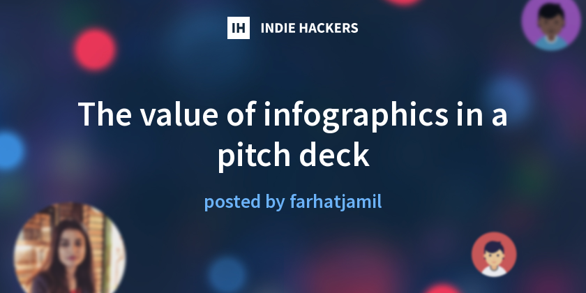 The value of infographics in a pitch deck - Indie Hackers