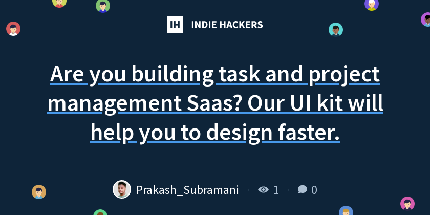 Are you building task and project management Saas? Our UI kit will help you to design faster ...