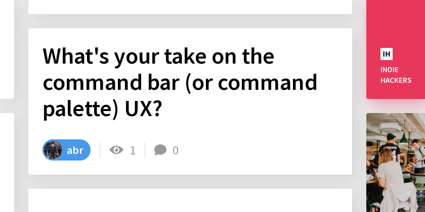 What's your take on the command bar (or command palette) UX? - Indie ...